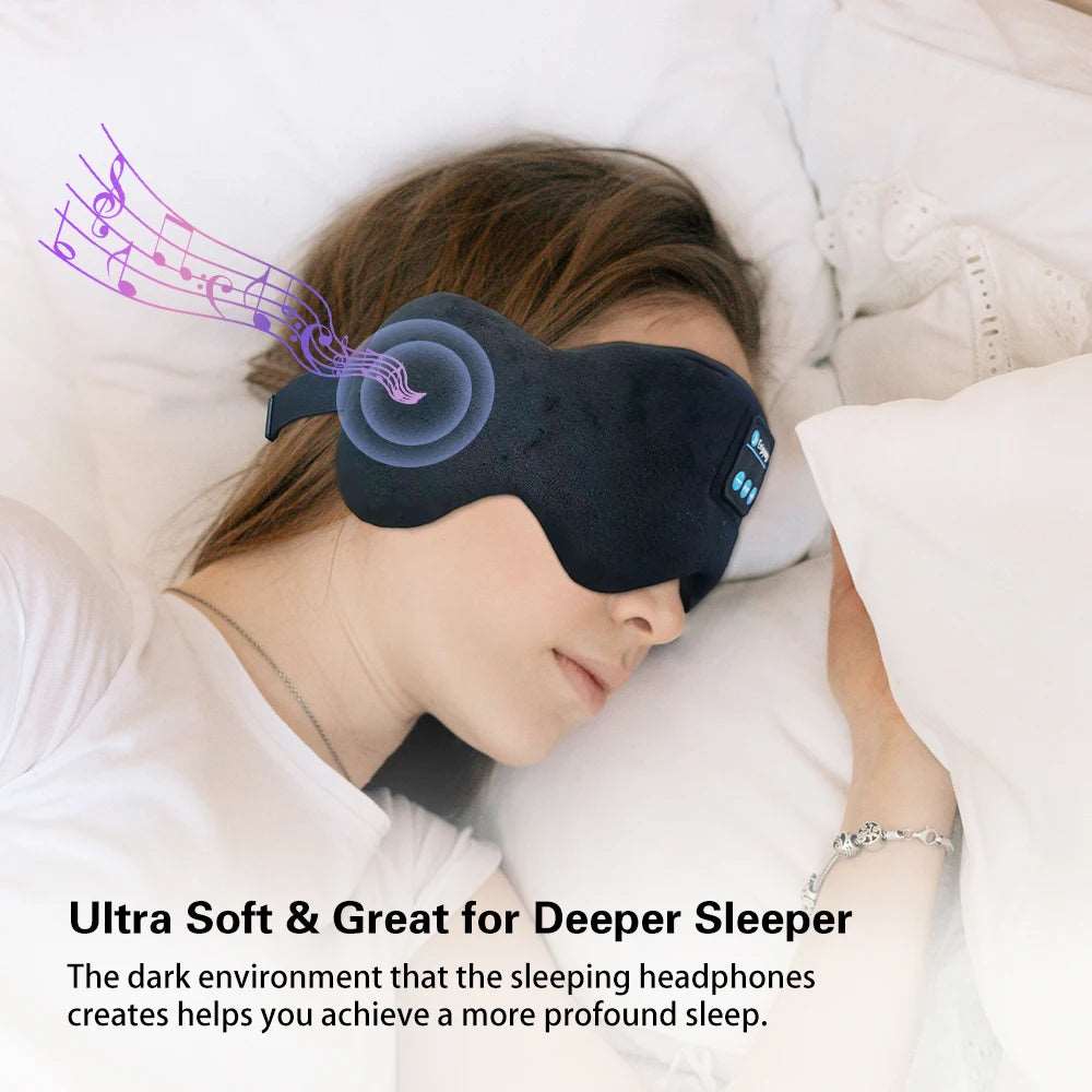 Bluetooth Sleeping Mask with Wireless Headphones Sleep Shade – DreamTech